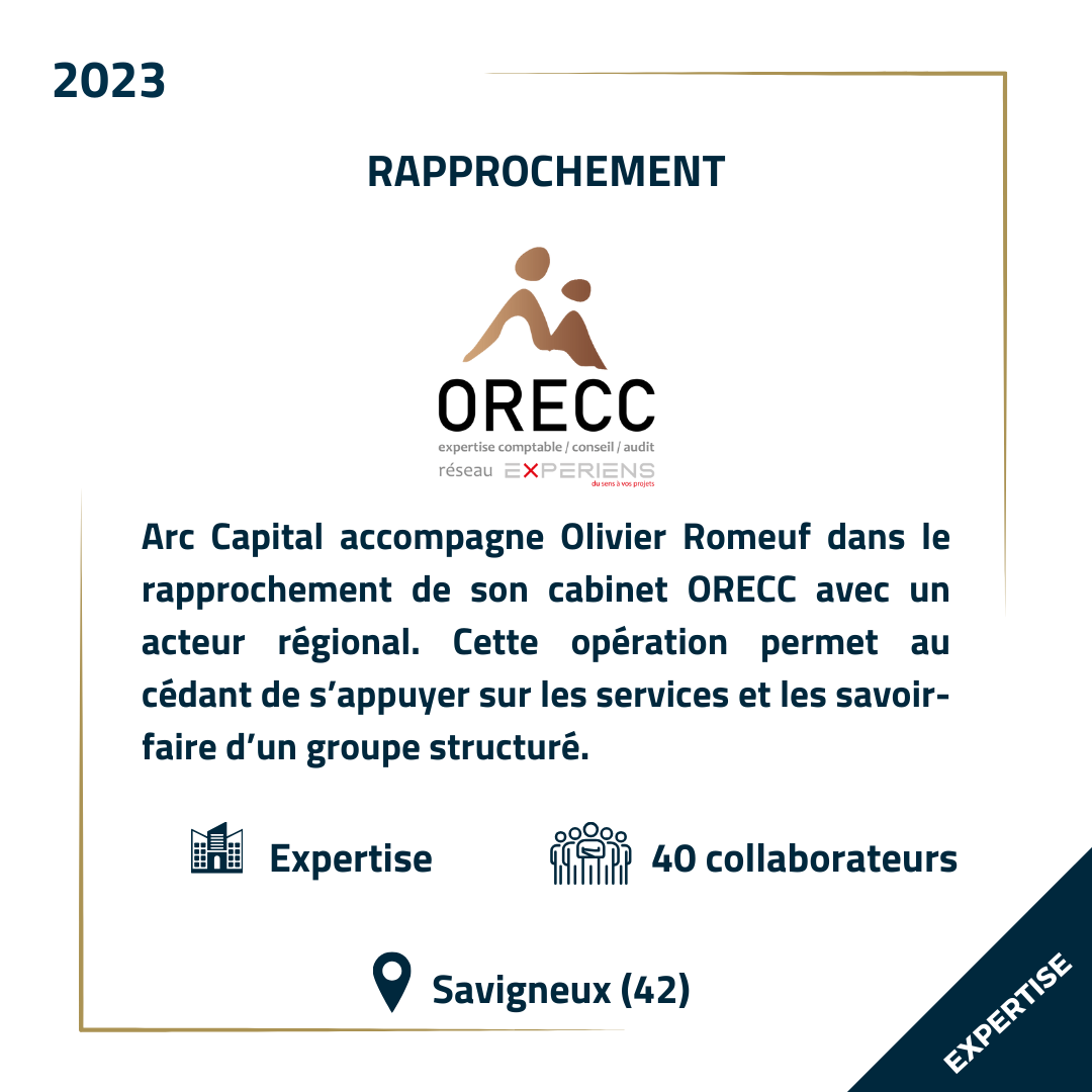 Cession Orecc | Expertise Comptable - Arc Capital
