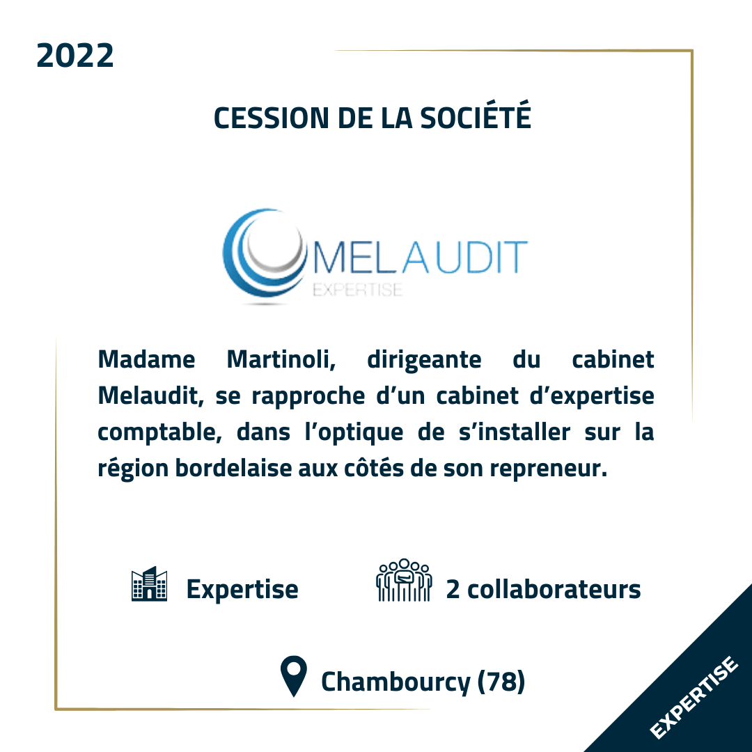 Cession Mel Audit | Expertise Comptable - Arc Capital